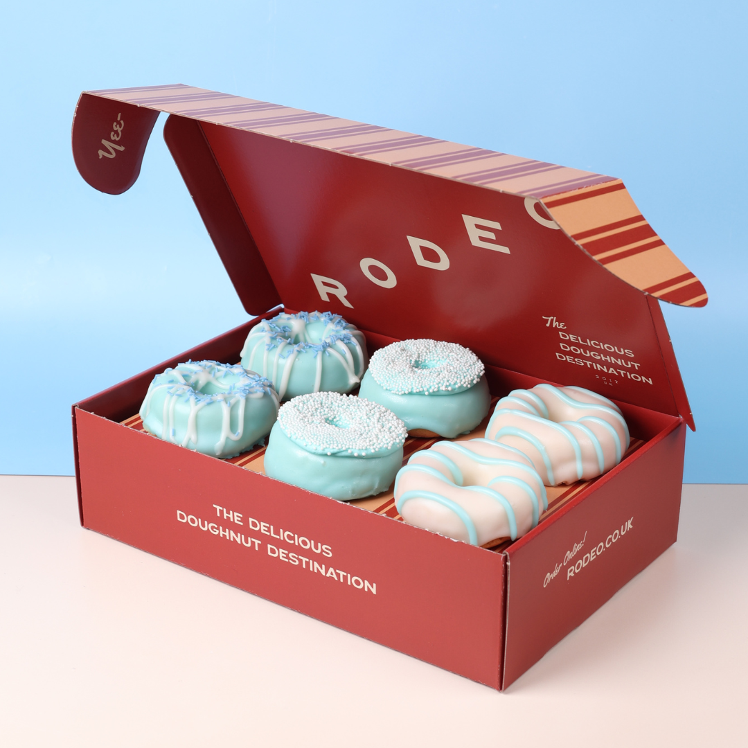 Gluten Free Pastel Blue Doughnuts for your Baby Shower! – Rodeo Doughnuts